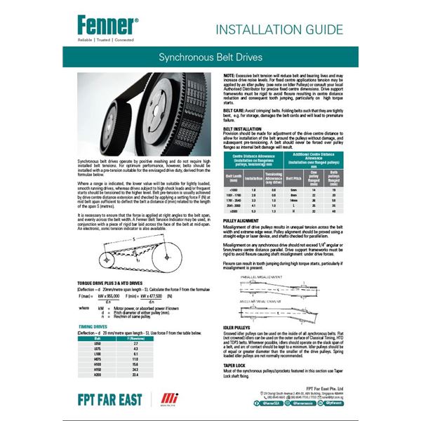 Synchronous Belt Installation Guide